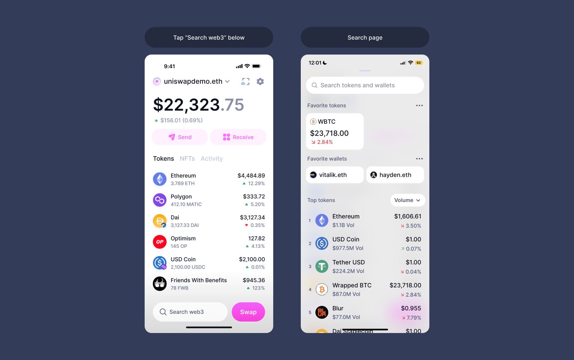 How to pin your favorite tokens in the Uniswap Wallet – Uniswap Labs