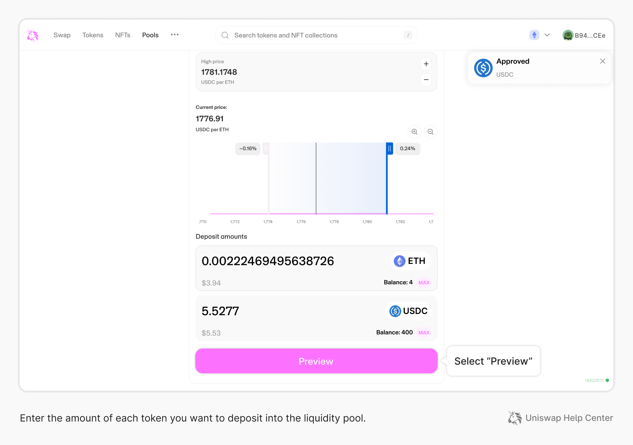 How To Add Liquidity To Uniswap V3 Uniswap Labs 
