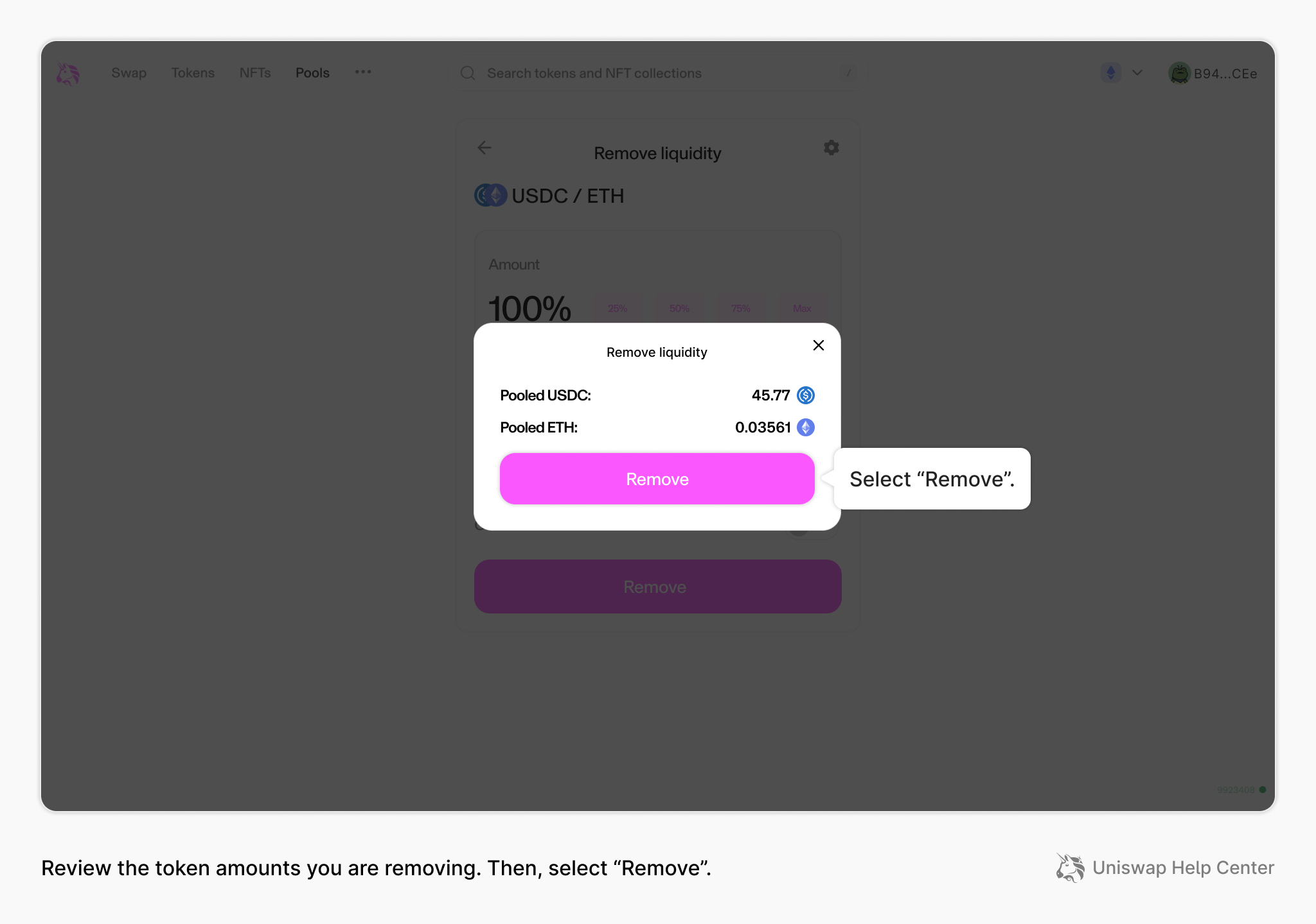 How to remove liquidity from Uniswap v3 – Uniswap Labs