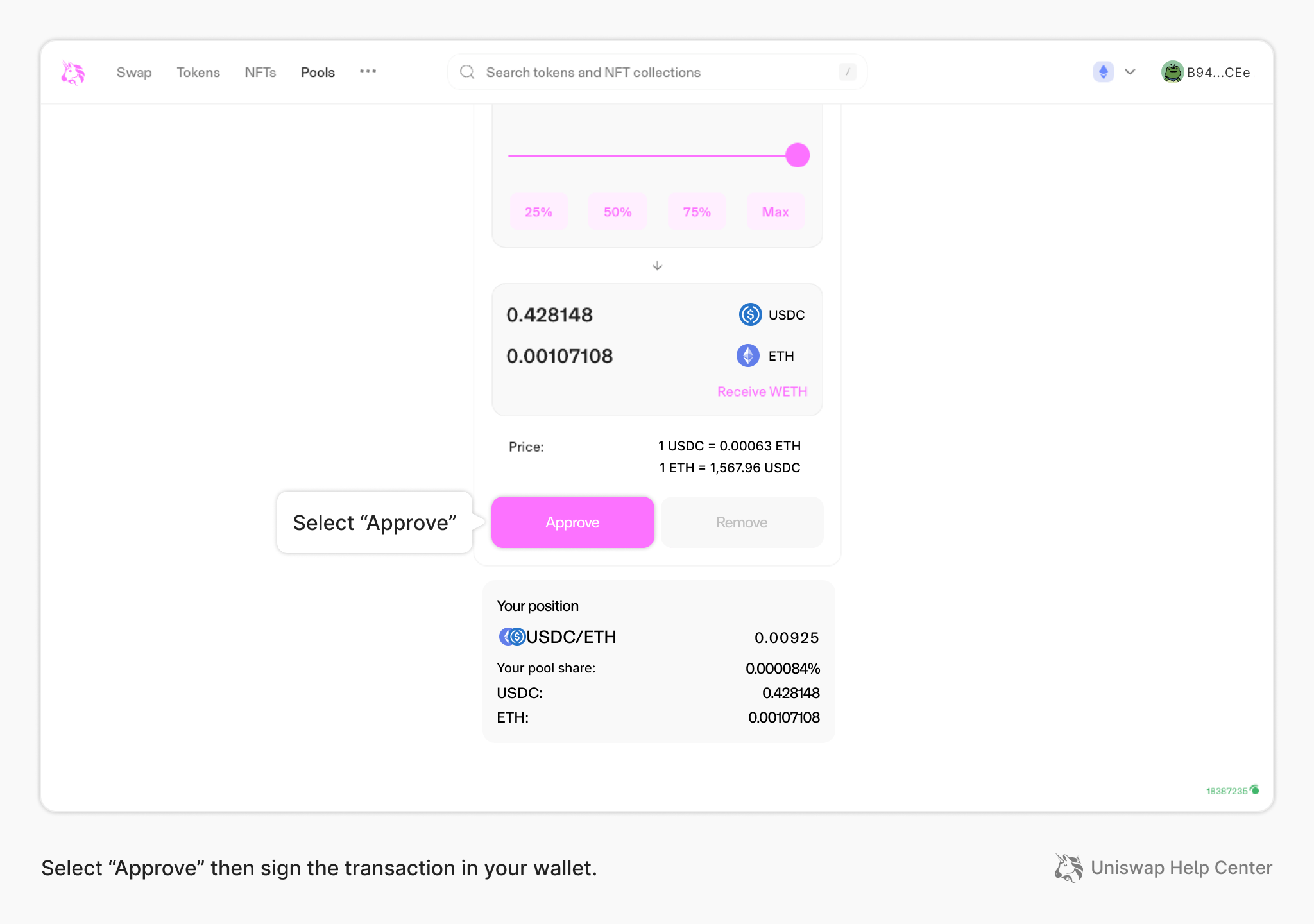 How to remove liquidity from Uniswap v2 – Uniswap Labs