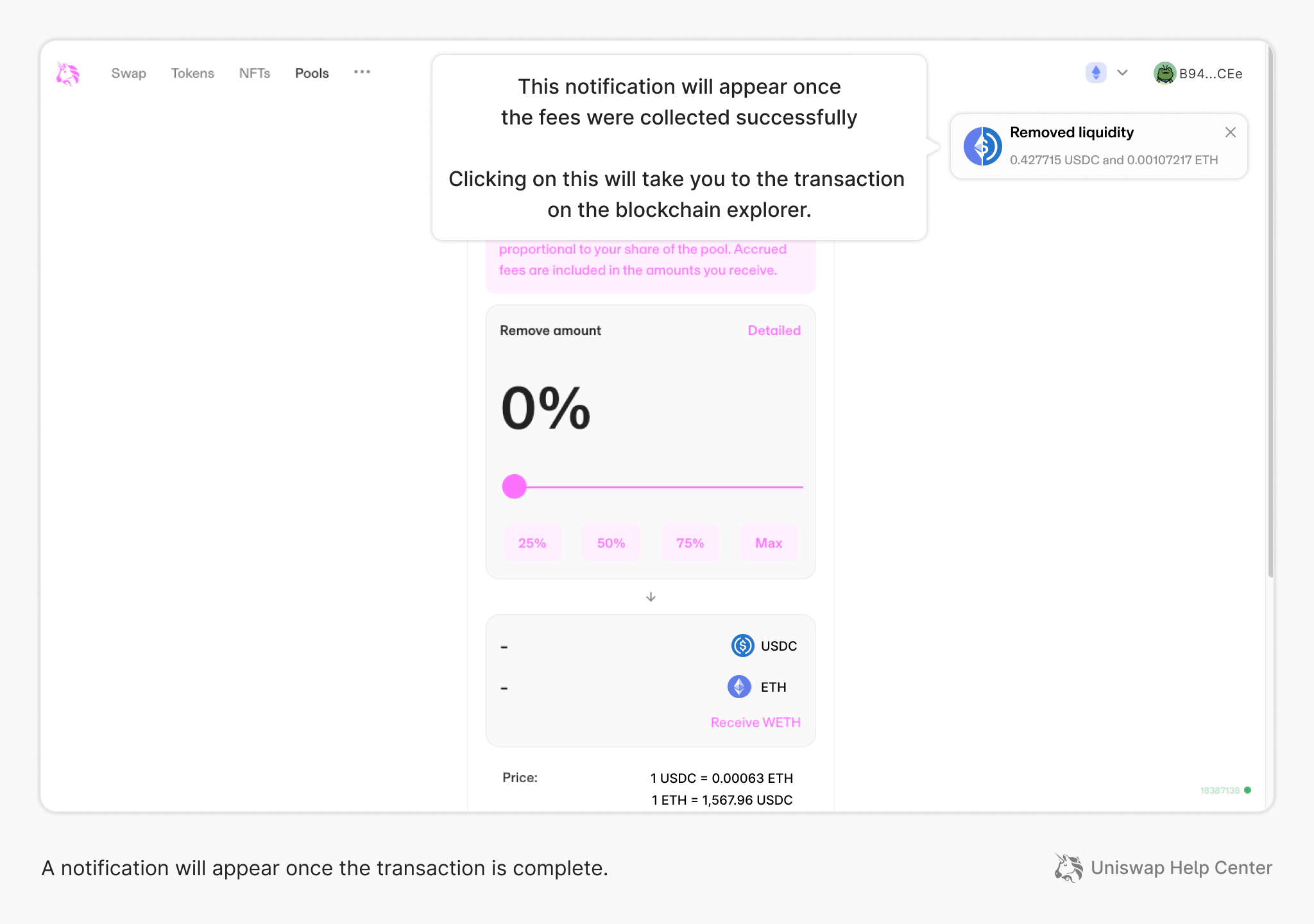How to remove liquidity from Uniswap v2 – Uniswap Labs