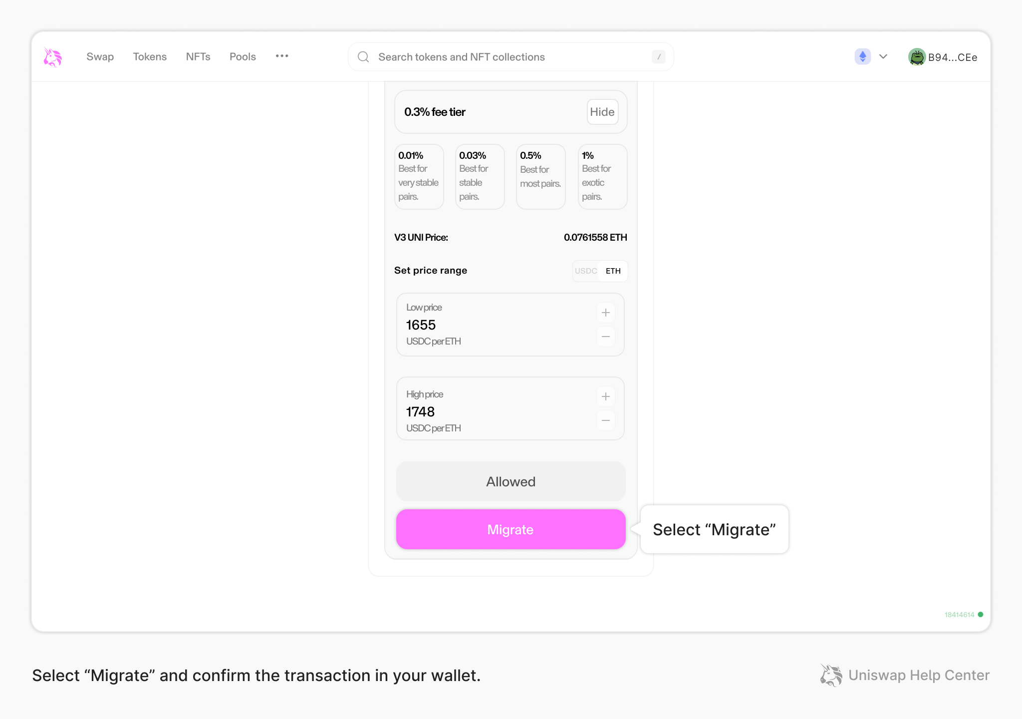 How to migrate liquidity from Uniswap v2 to v3 – Uniswap Labs