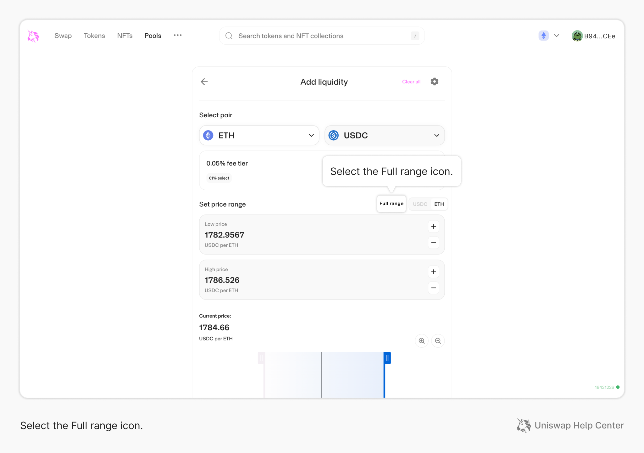 Can I provide liquidity over the full price range? – Uniswap Labs