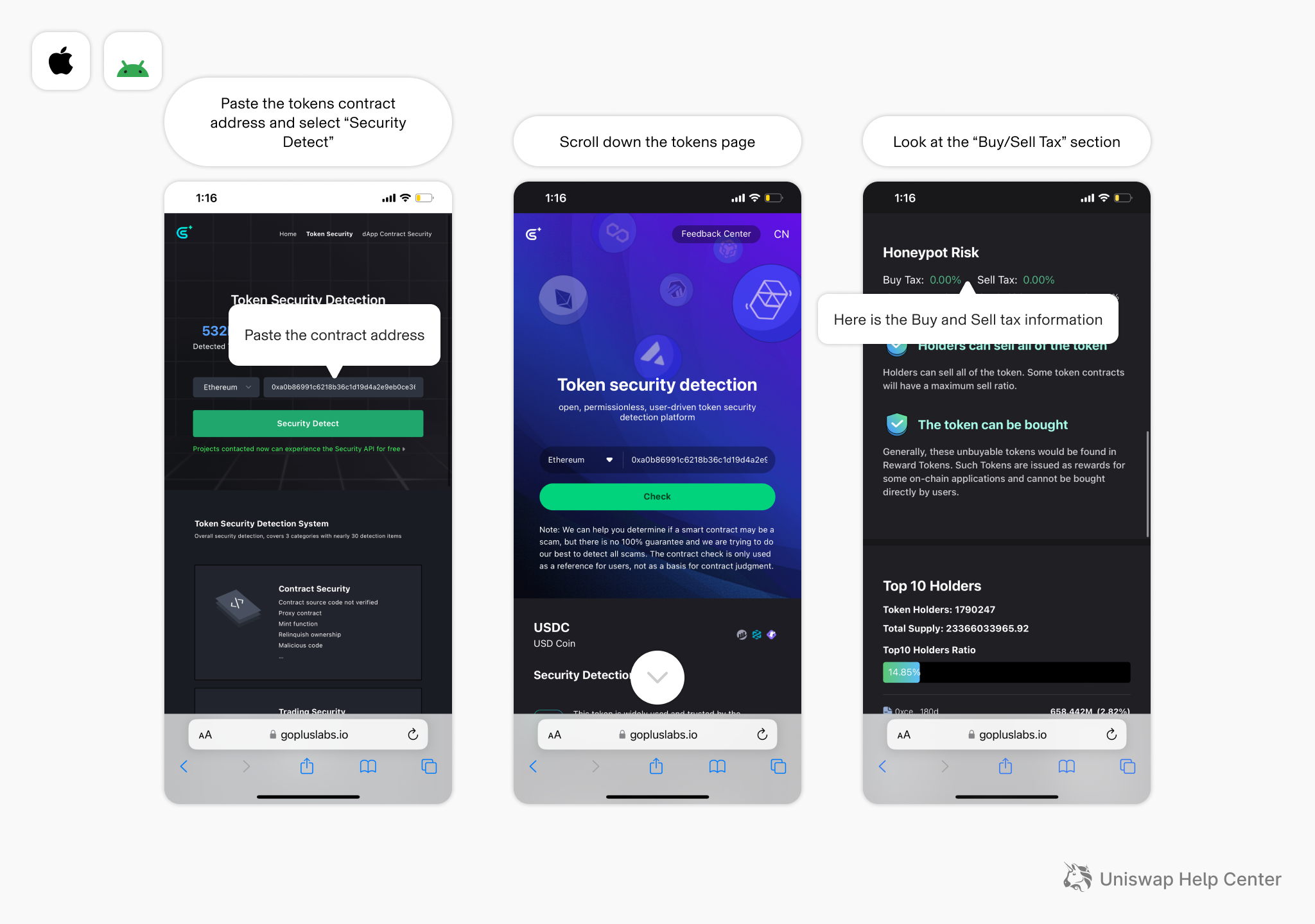 How to find a token's fee – Uniswap Labs