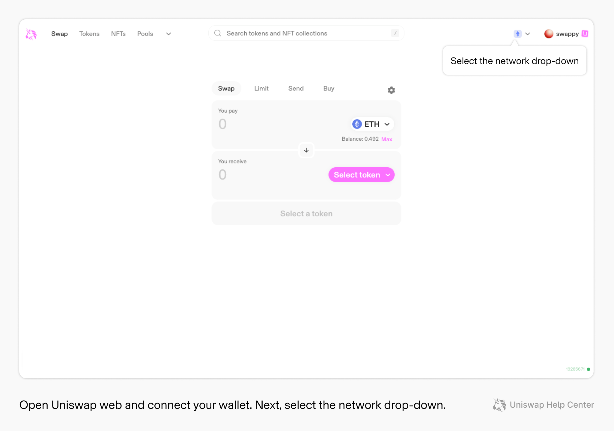 How to switch networks – Uniswap Labs