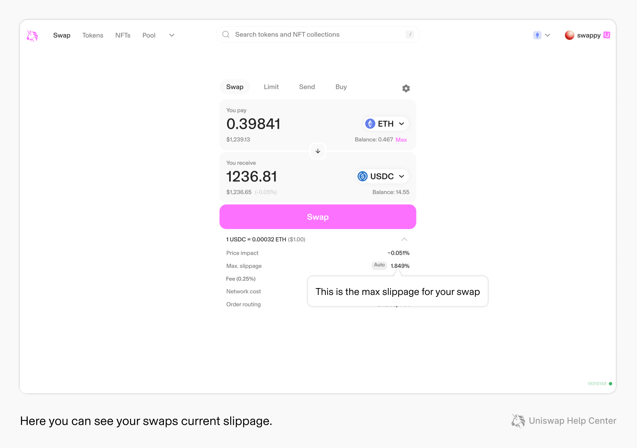 How to change slippage on the Uniswap Web app – Uniswap Labs